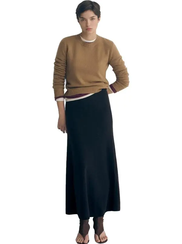 LISA YANG Greer Double Face Cashmere Sweater - Beige