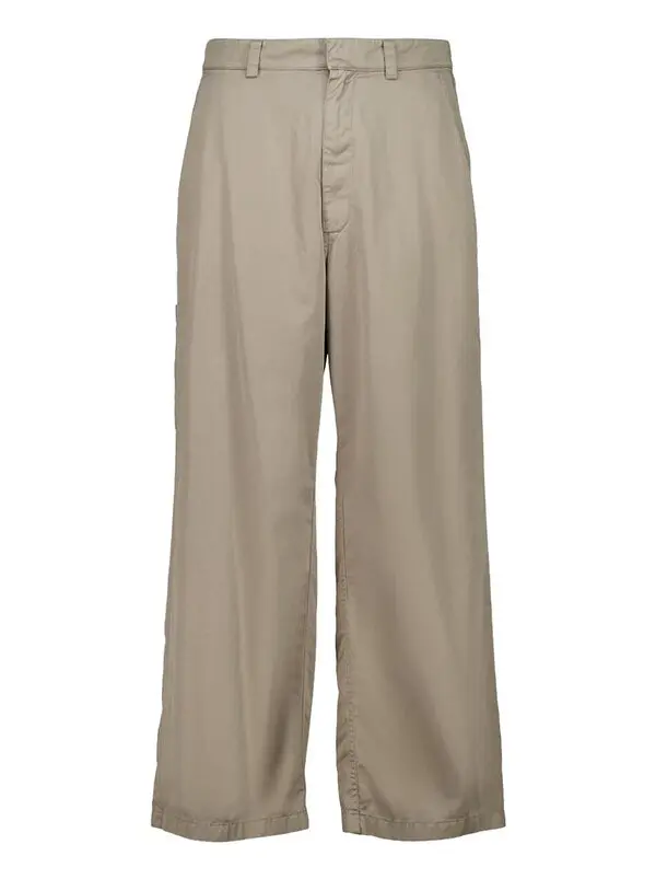 Balenciaga Cotton Twill Workwear Pants - Beige