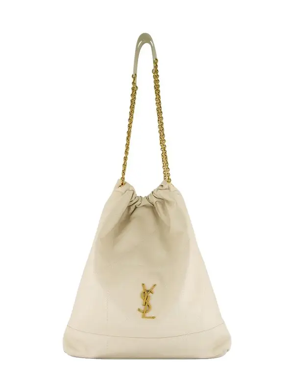 Saint Laurent Jamie Large Pochon Bag - Cream