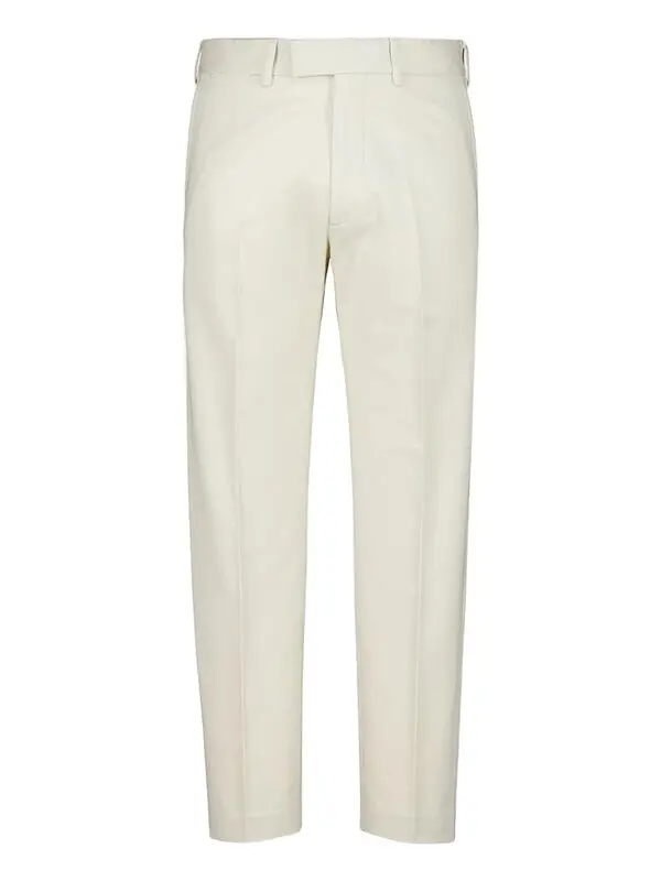 TOM FORD Ivory Brushed Cotton Drill Chino - Cream