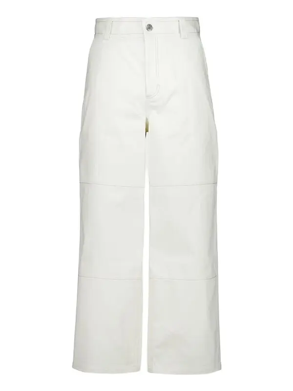AMI Paris Cotton Worker Trousers - Cream