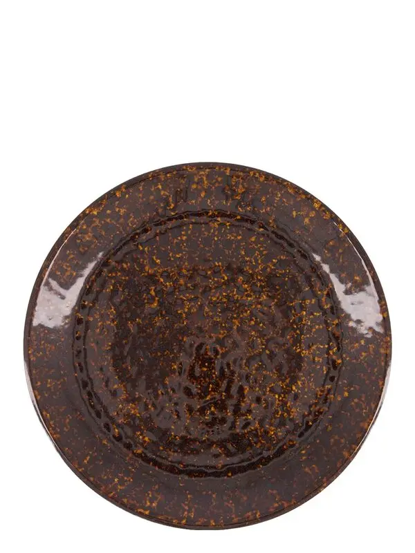 HOUSE OF CAPRICORN Tartaruga Ceramic Dinner Plate - Brown