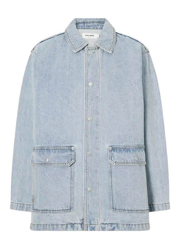 Still Here Barn Denim Jacket - Blue