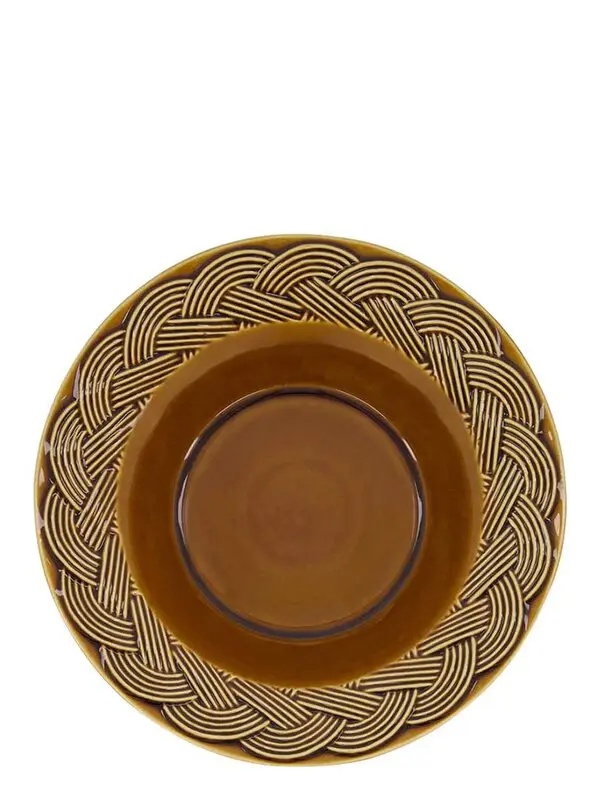 HOUSE OF CAPRICORN Vime Ceramic Soup Plate - Brown