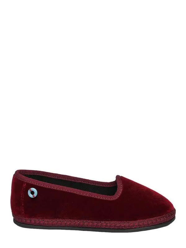 PIEDATERRE Modigliani Bambino Slippers - Burgundy