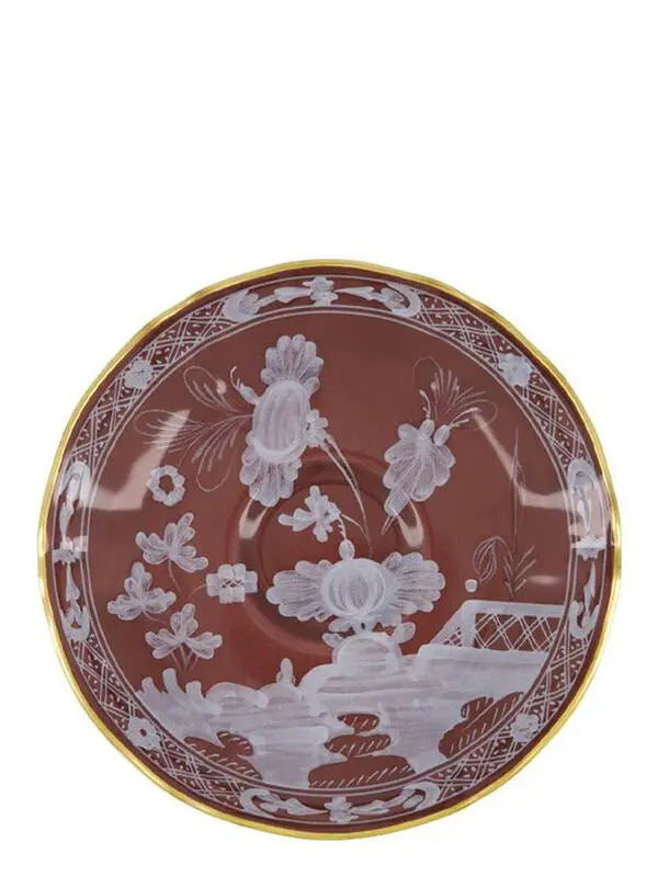 GINORI 1735 Oriente Italiano Coffee Plate - Brown