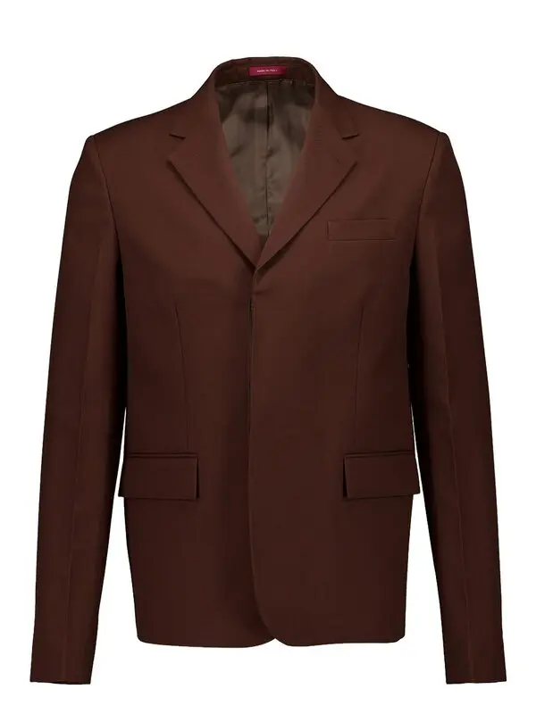 Gucci Wool Twill Jacket - Brown