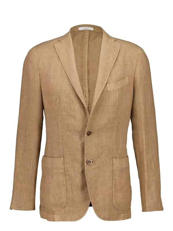 Boglioli Sand Linen Suit - Brown