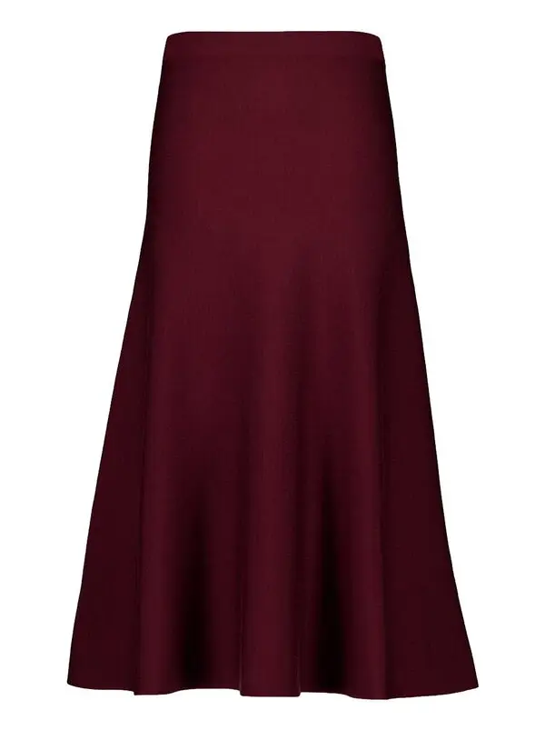 Gabriela Hearst Knit Midi Skirt - Burgundy