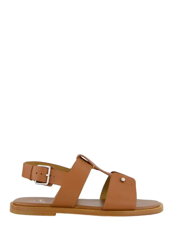 CHRISTIAN LOUBOUTIN Chambeliss Cuoio Leather Sandals - Brown