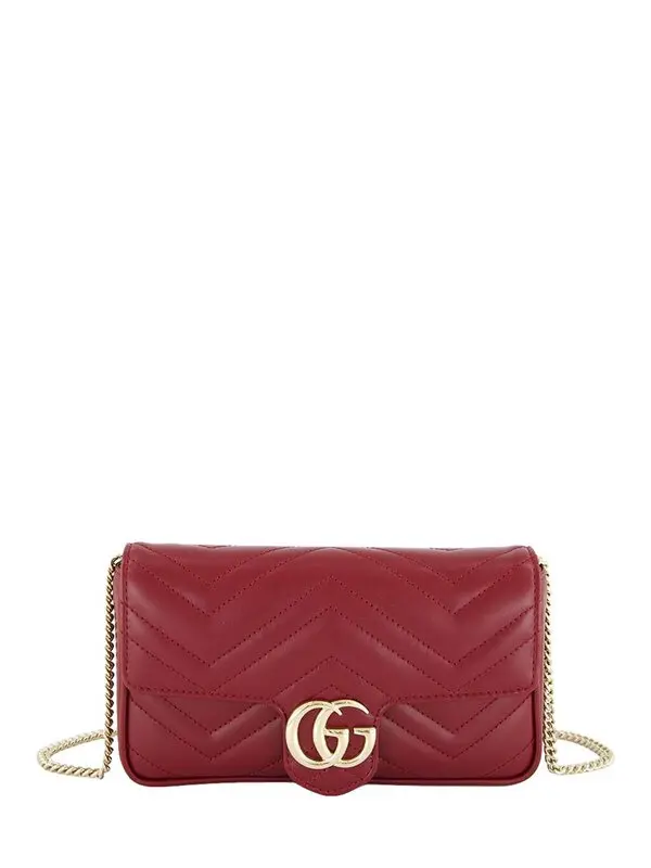 Gucci Gg Marmont Small Shoulder Bag - Burgundy