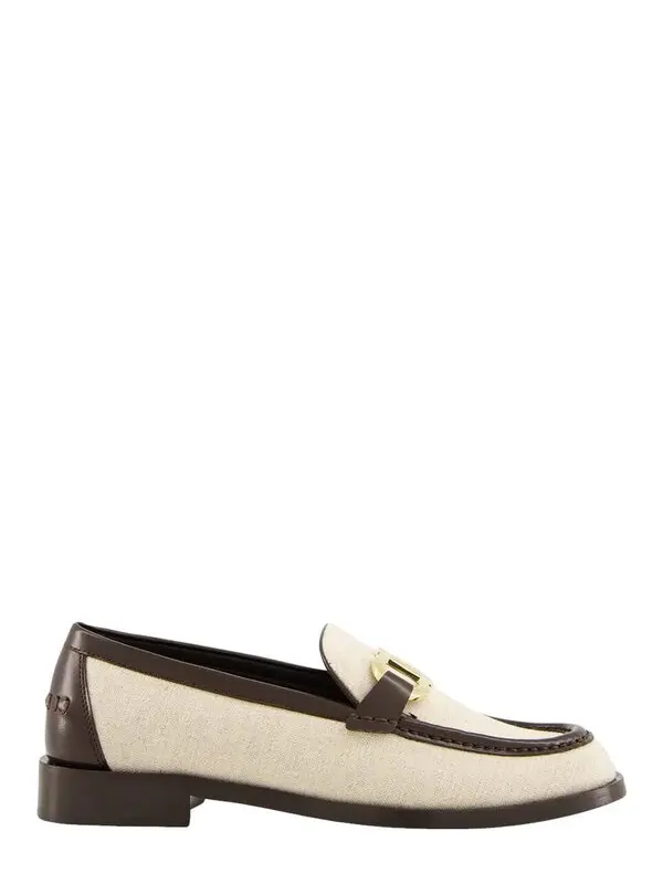 FERRAGAMO Maryan T Leather Loafers - Brown