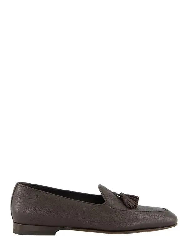 Manolo Blahnik Lennox Tassel Loafers - Brown