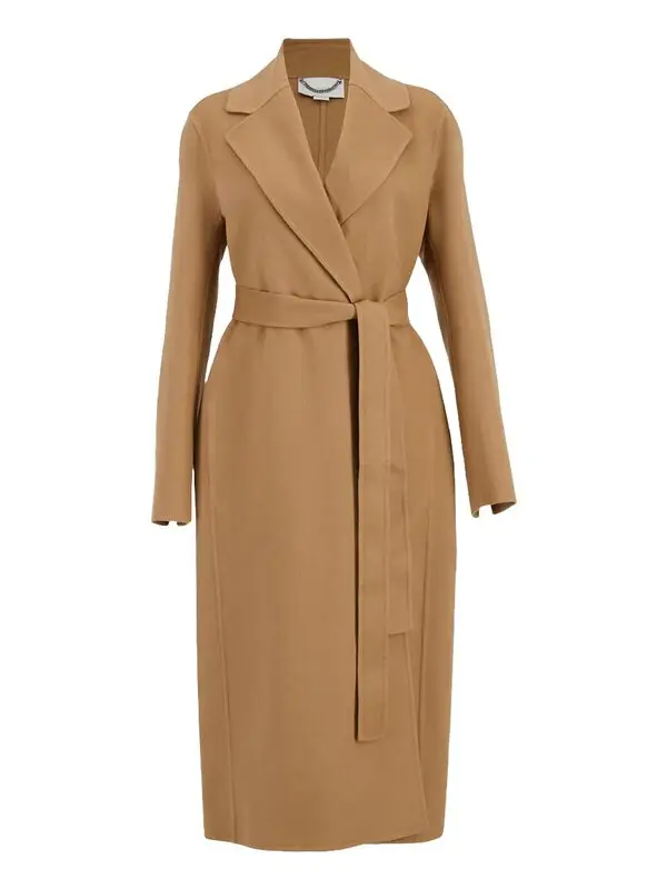 Stella McCartney Double-face Wrap Coat - Brown
