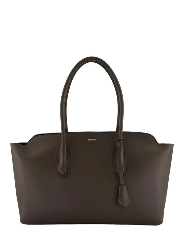TOM FORD Alexander Large Shoulder Bag - Brown