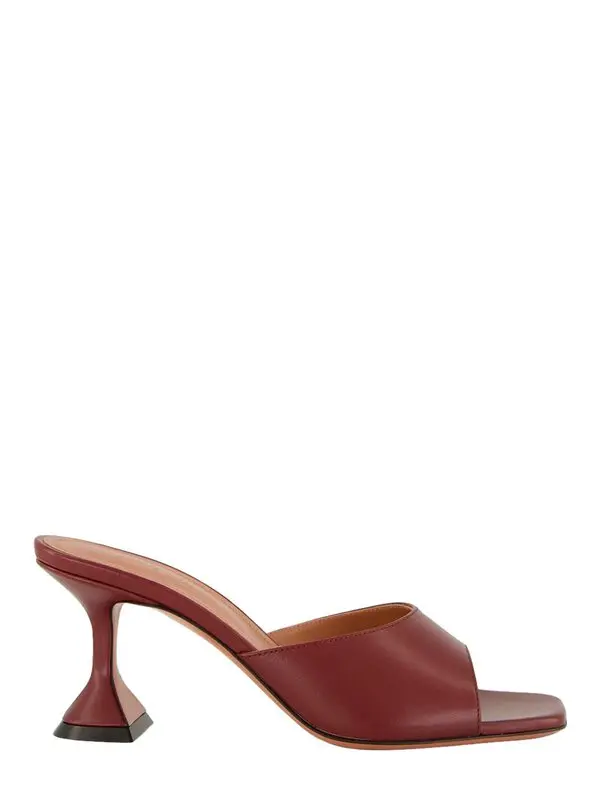 Amina Muaddi Lupita Slipper Nappa - Burgundy
