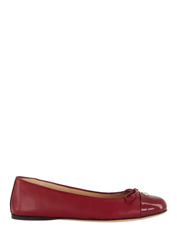 Gucci Leather Ballet Flats - Burgundy