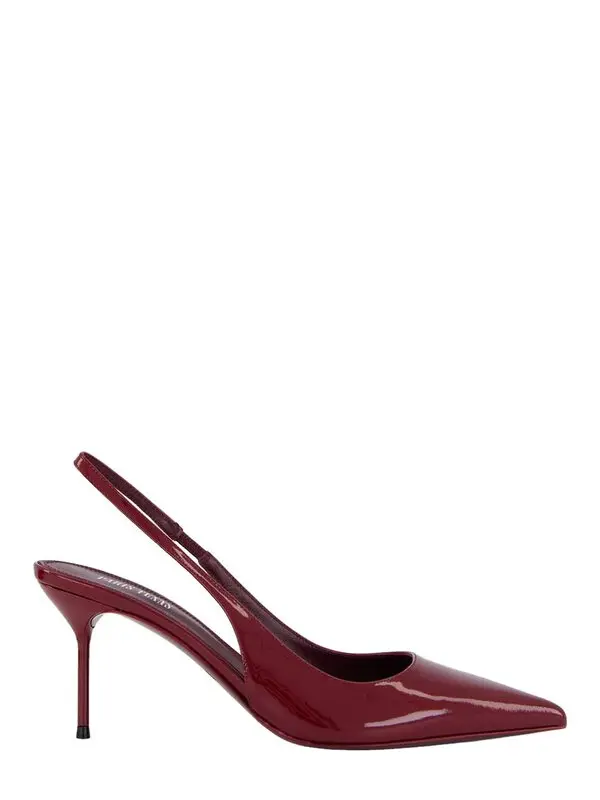Paris Texas Lidia Slingback 70 Patent Leather Heels - Red