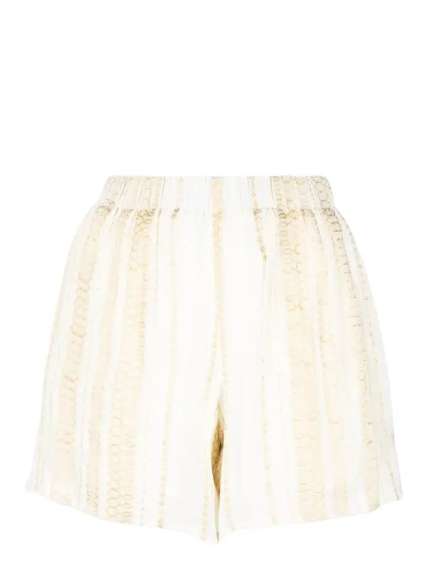 Zeus+dione Paxi Silk Shorts - Cream