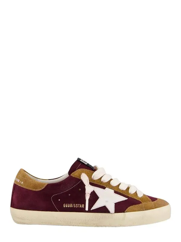 GOLDEN GOOSE Superstar Leather Sneakers - Burgundy