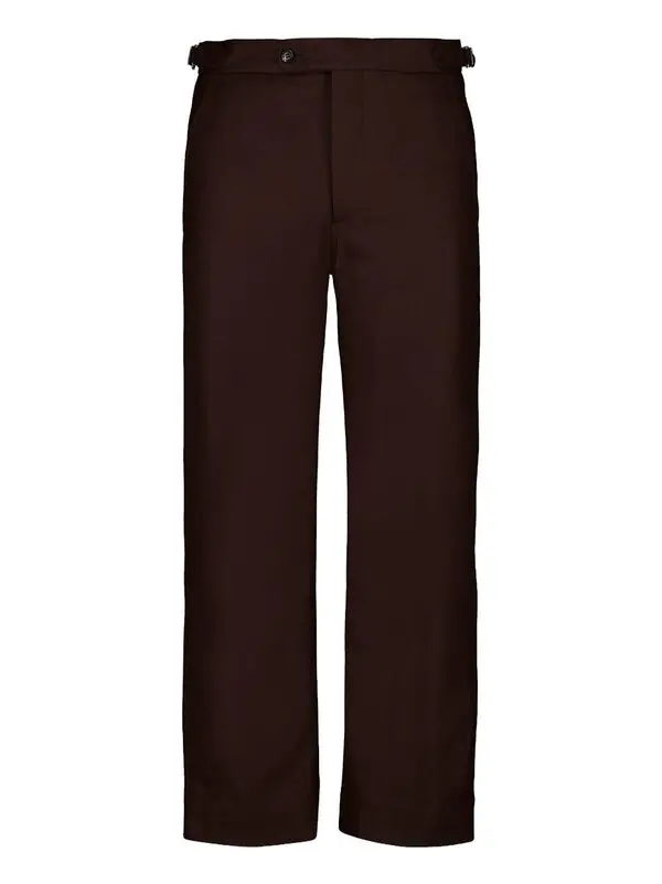 BODE Bramble Side-buckle Trousers - Brown
