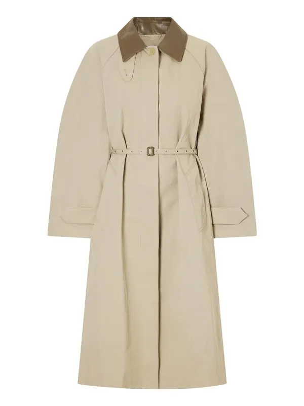 Acne Studios Belted Cotton-blend Trench Coat - Neutrals