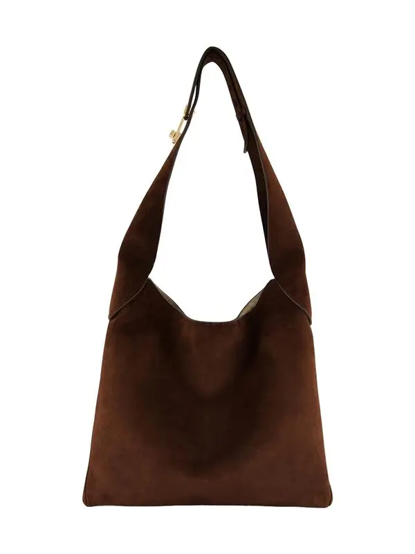 Gabriela Hearst Small Suede Hobo Bag - Brown