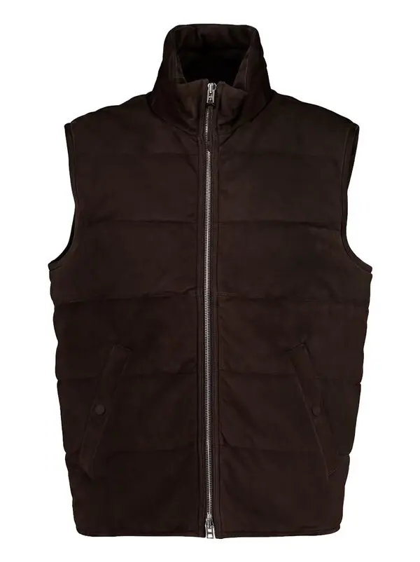 TOM FORD Suede Light-fill Gilet - Brown