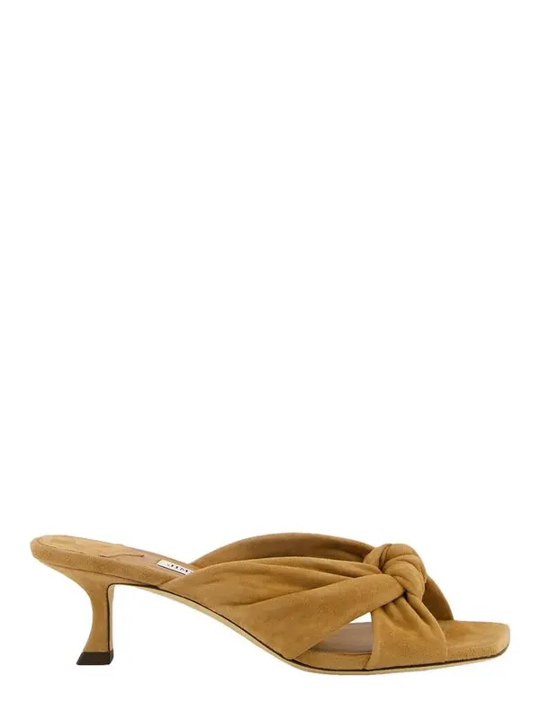 JIMMY CHOO Avenue 50 Mid-heel Mules - Brown