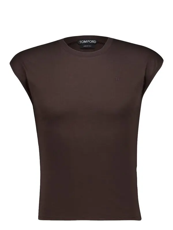 TOM FORD Cotton T-shirt - Brown