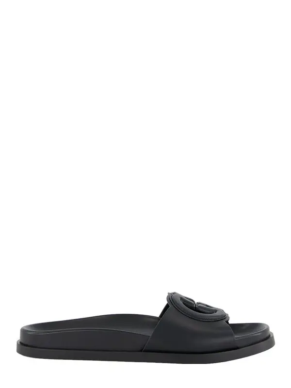 Gucci Cosmos Softy Leather Sandals - Black