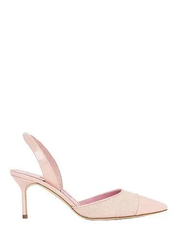 Manolo Blahnik Capsli 70 Slingback Pumps - Nude