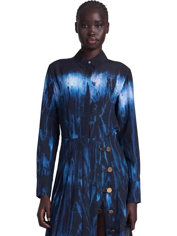 Altuzarra Chika Silk Shirt - Blue