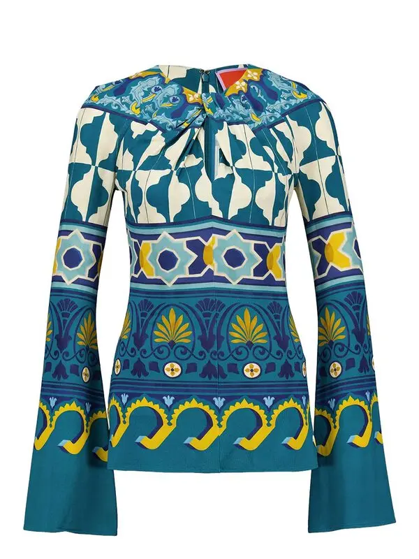 La DoubleJ Casareale Placée Superflare Top - Multicolour