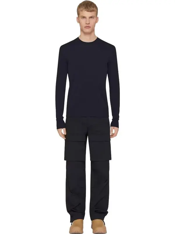 Givenchy Night Cotton And Silk Sweater - Blue