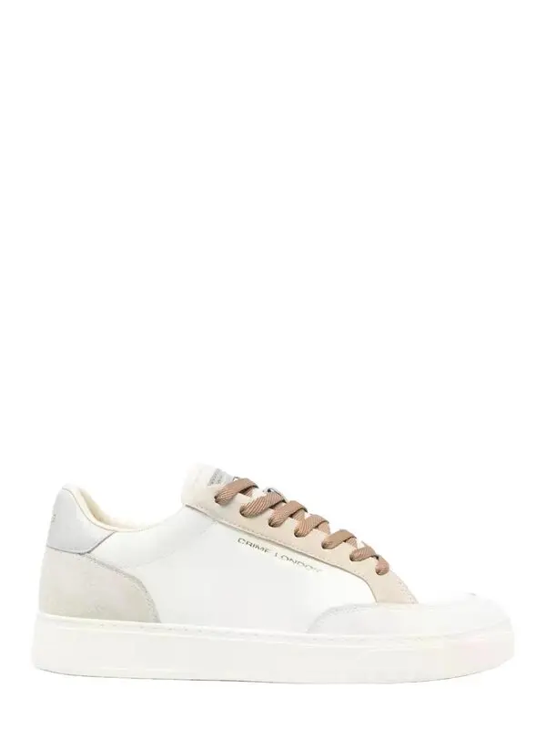 CRIME LONDON Suede Panel Sneakers - White