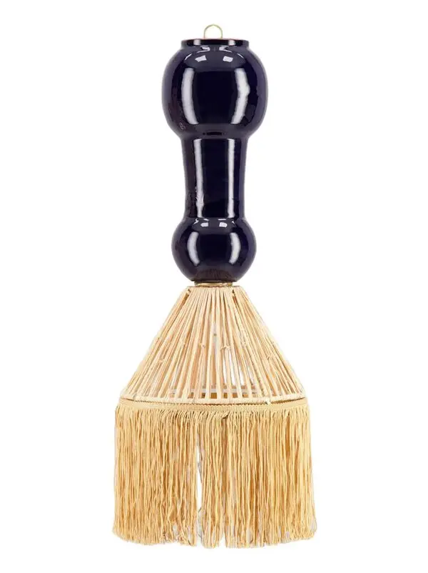 HONORÉ Georgette Raffia Pendant Light - Blue