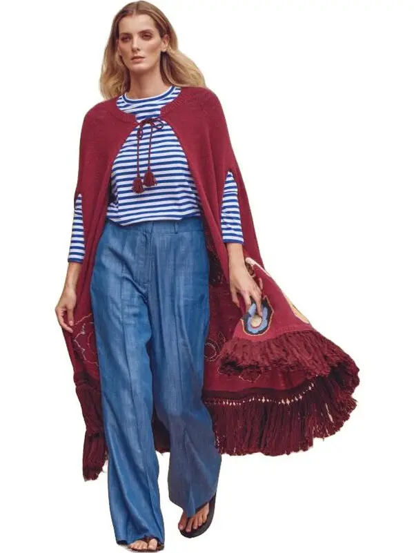 PAULA Pistia Denim Tailored Trousers - Blue