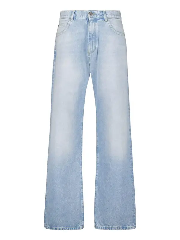 Balmain Light Washed Denim Jeans - Blue