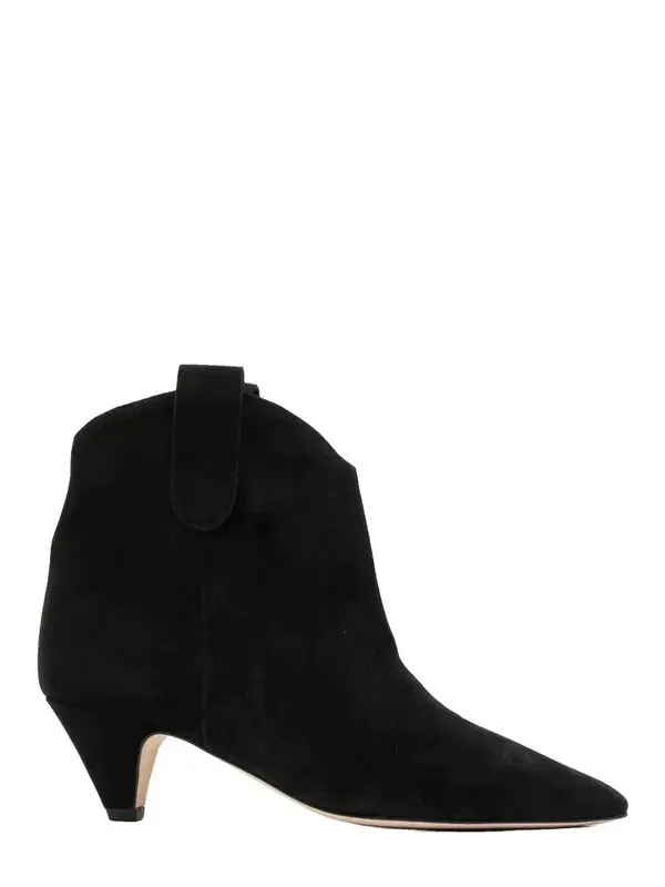ANNA F. Pointed Ankle Boots - Black