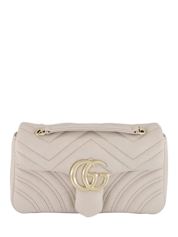 Gucci Light Gg Marmont Small Shoulder Bag - Grey