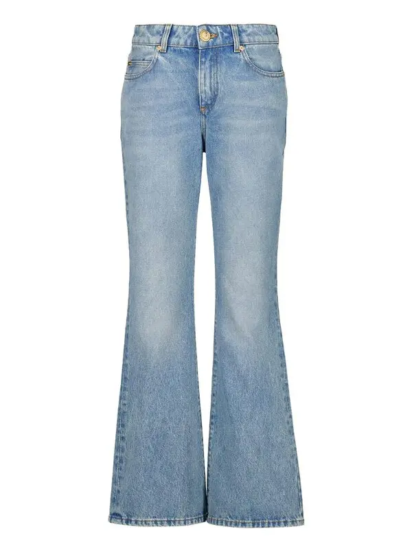 Balmain Flared Denim Jeans - Blue