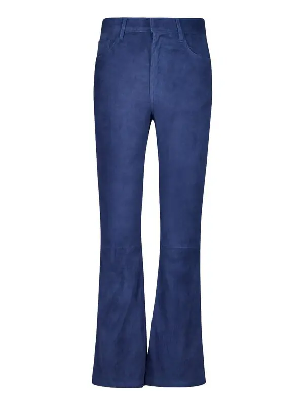 PAULA Zircon Estate Suede Flared Pants - Blue