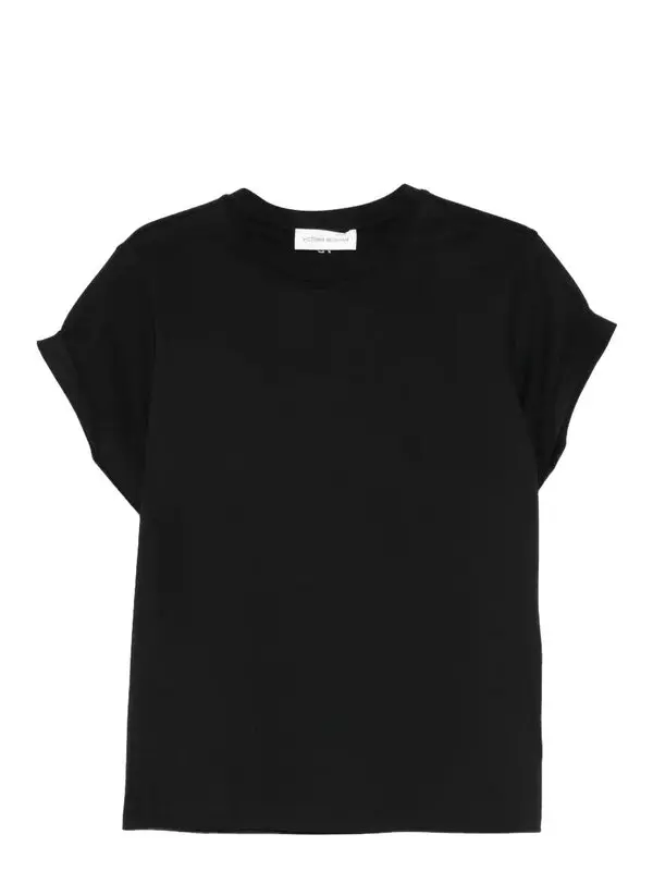 Victoria Beckham Cuffed T-shirt - Black