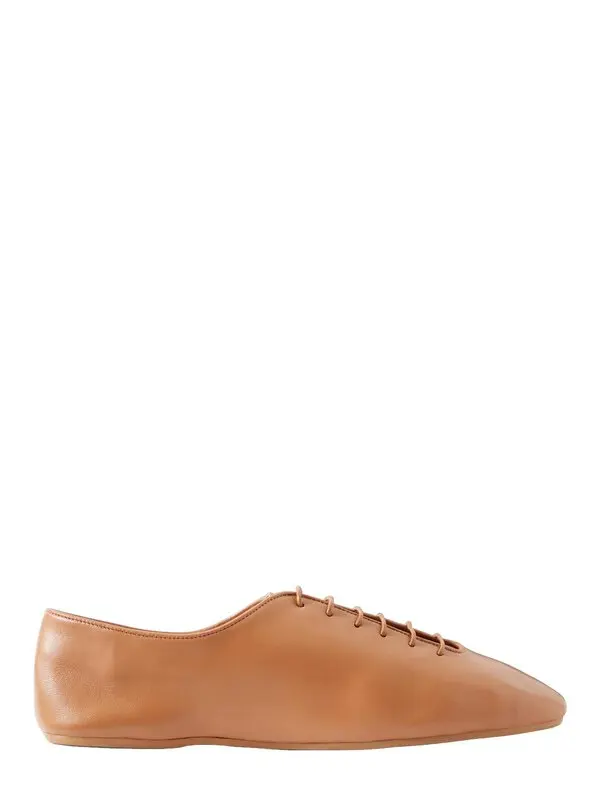 JAMIE HALLER The Jazz Slipper Leather Brogues - Brown