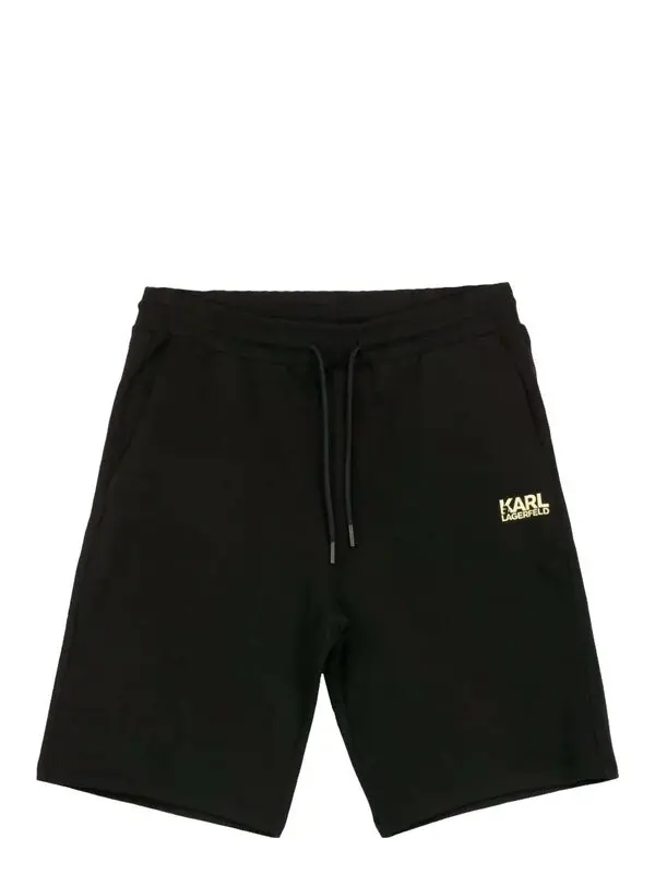 Karl Lagerfeld Logo-print Shorts - Black