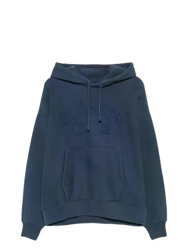 StÜssy Gear Logo Hoodie - Blue