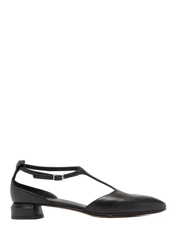 Officine Creative Leather T-strap Pumps - Black