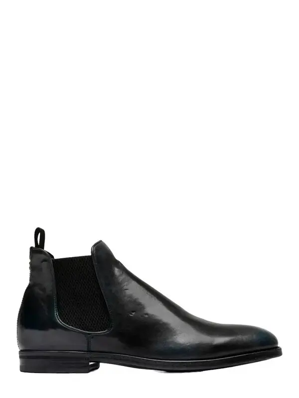 Officine Creative Vanderbilt Leather Chelsea Boots - Blue