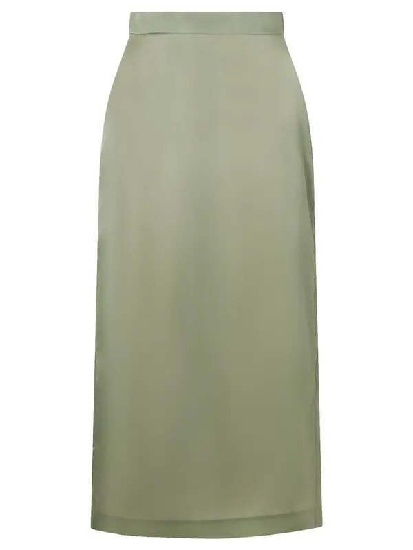 HEIRLOME Irene Silk-organza Midi Dress - Green